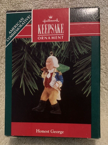 1992 Hallmark Keepsake Honest George Washington Ornament - NEW | eBay