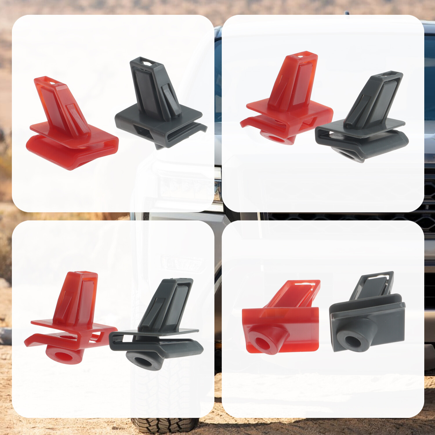 Left & Right Bumper to Fender Brackets Clips for Altima Leaf Rogue ...