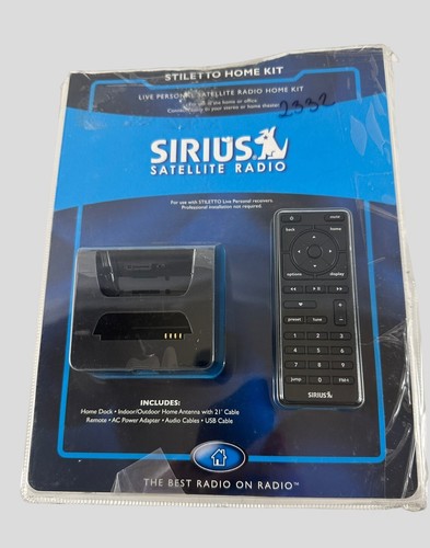 Sirius Satellite Radio Stiletto Kit Home Dock Antenna Remote USB New ...