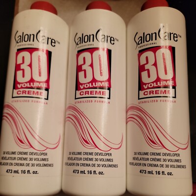 Lot Of 3-Salon Care Professional 30 Volume Creme Developer 16 oz USA ...