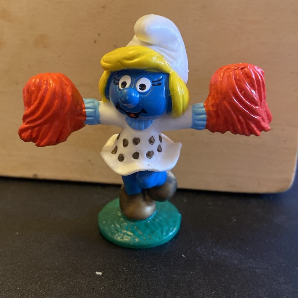 Smurfs McDonalds Cheerleader Smurfette Happy Meal Promo 1996 Rare ...