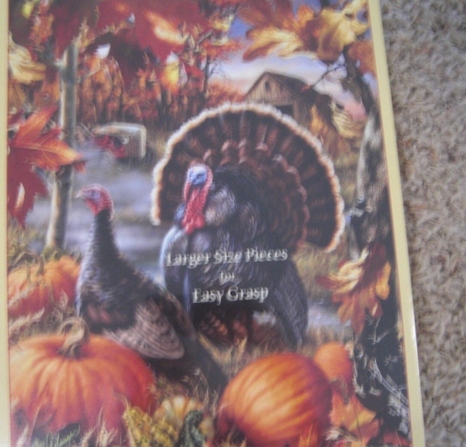 GOBBLER FARMS Sunsout 1000 Piece Jigsaw Puzzle (Large Pieces) New ...