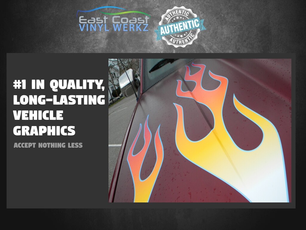 Hot Rod Flame decals 2pc set for Mopar Chevy Ford fenders cowl hood 4x4 ...