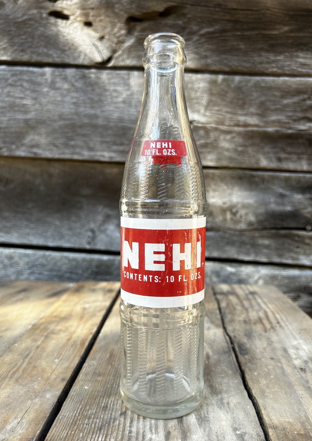 Vintage NEHI Clear Soda Bottle 10 Fl Oz - Royal Crown Bottling Great ...