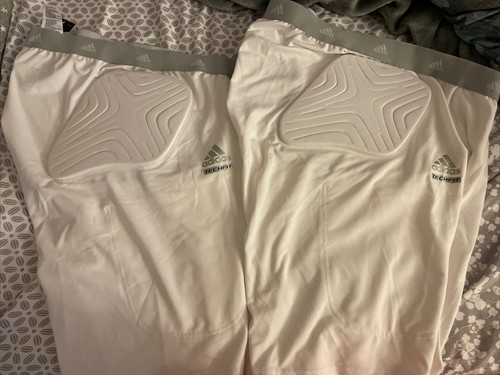 2 Pair Men’s Adidas TechFit CLIMALITE 3-Pad White Compression Shorts ...