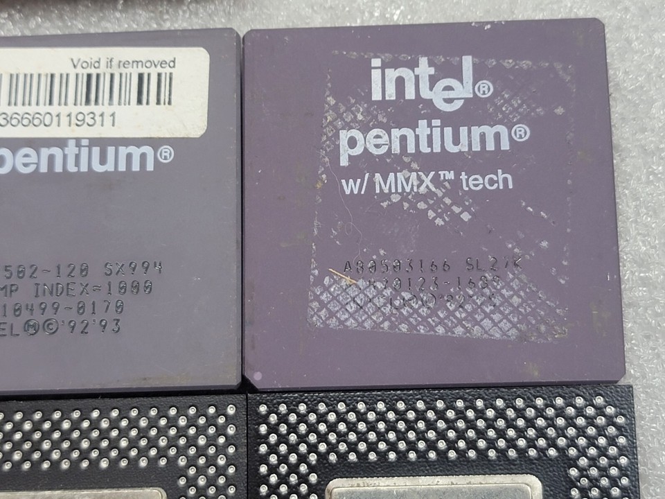 Lot 15 Vintage Intel Pentium/Celeron CPU's for Repair/Gold Recovery ...