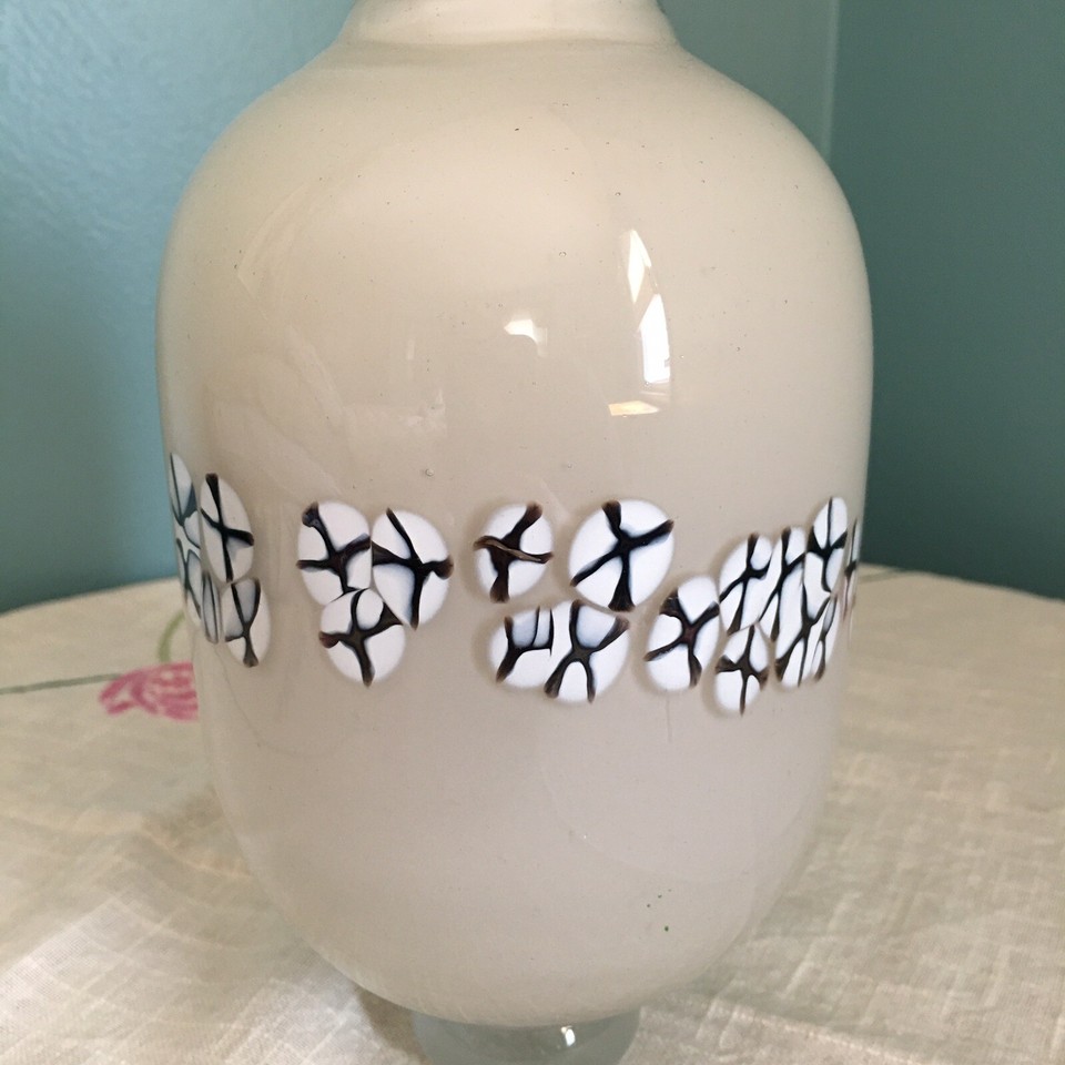 Stunning Wes Hunting Glass Vase Studio Art Glass Hand Blown Signed ...