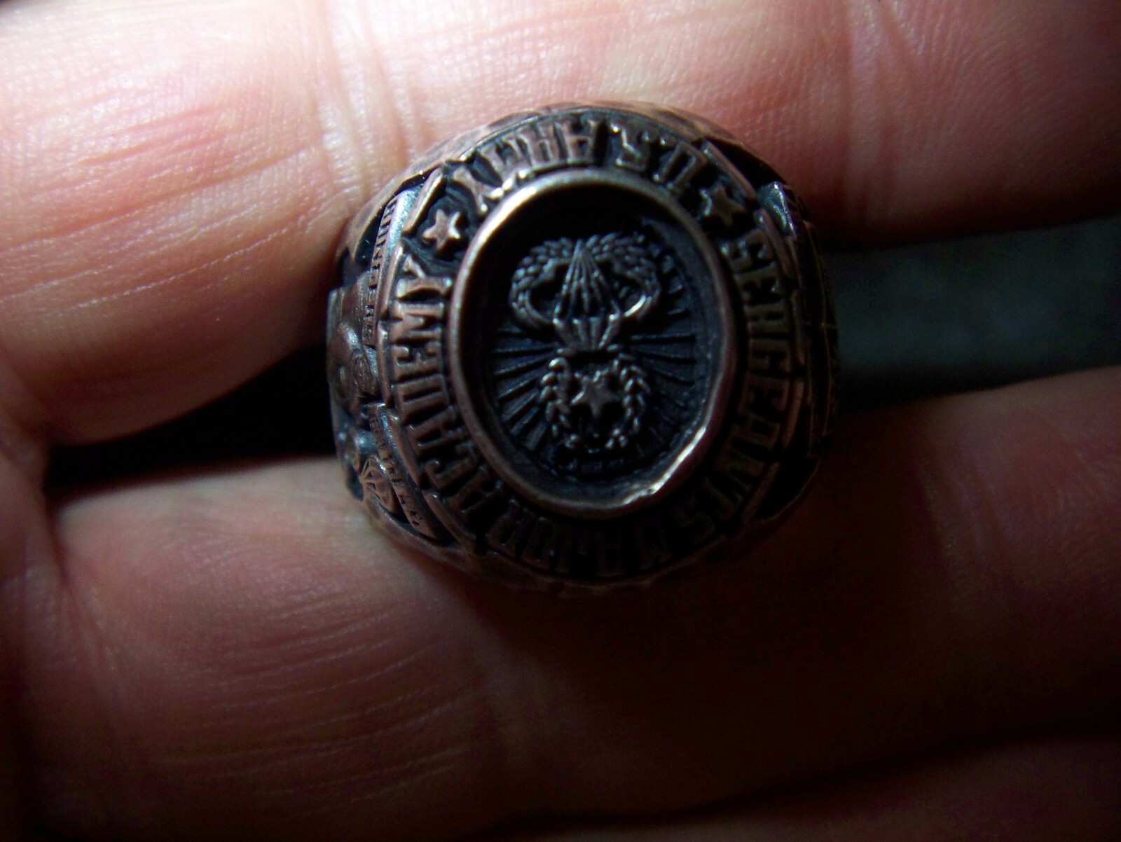 US ARMY SERGEANTS MAJOR ACADEMY Militaria-25-RGI-RANGER-Ring-925-Silber ...