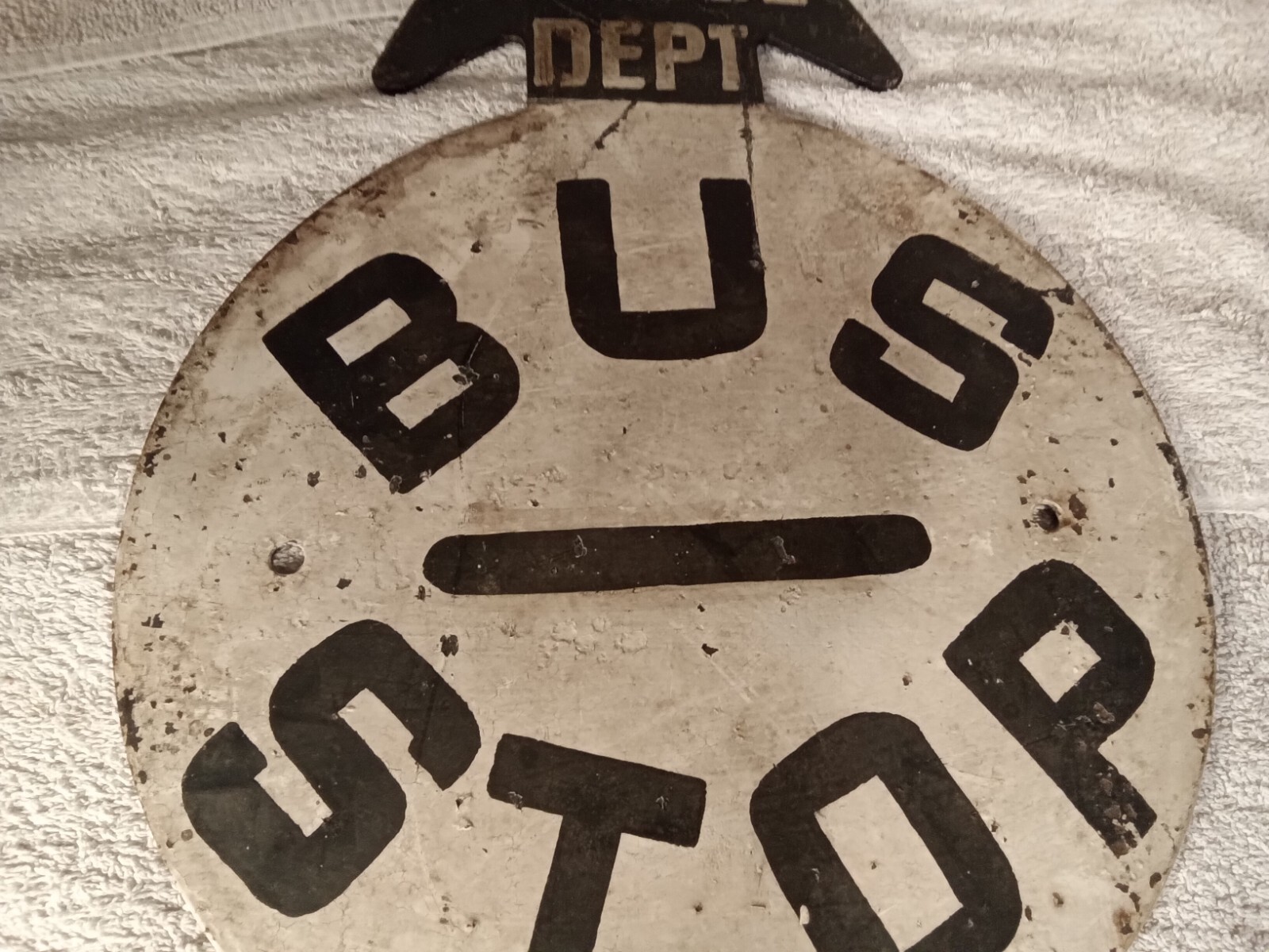 Police Dept Bus Stop No Parking - Vintage Metal Sign NYC NYPD MTA ...