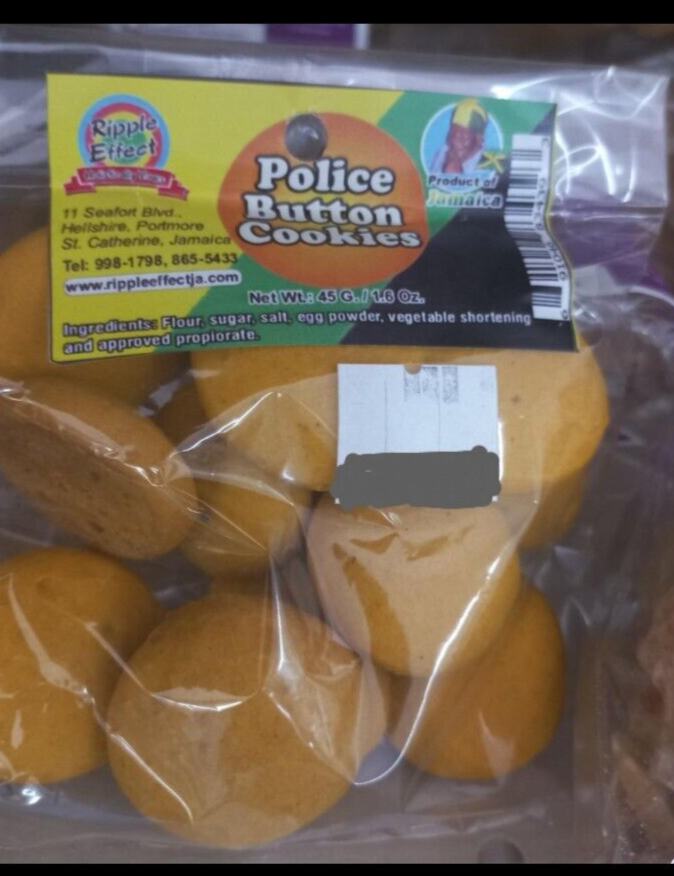 JAMAICAN SWEET TREAT: POLICE BUTTON COOKIES (2 Packs)) | eBay