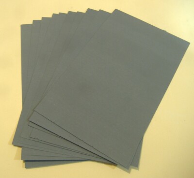 LOT OF TEN PIECE 1/2 SHEET 5 1/2" x 9" 500 GRIT WET OR DRY SANDPAPER ...