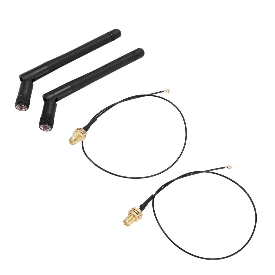 2X(2 Pz / 2.4 GHz 3DBi WiFi 2.4G Antenna Antenna RP-SMA Router ...