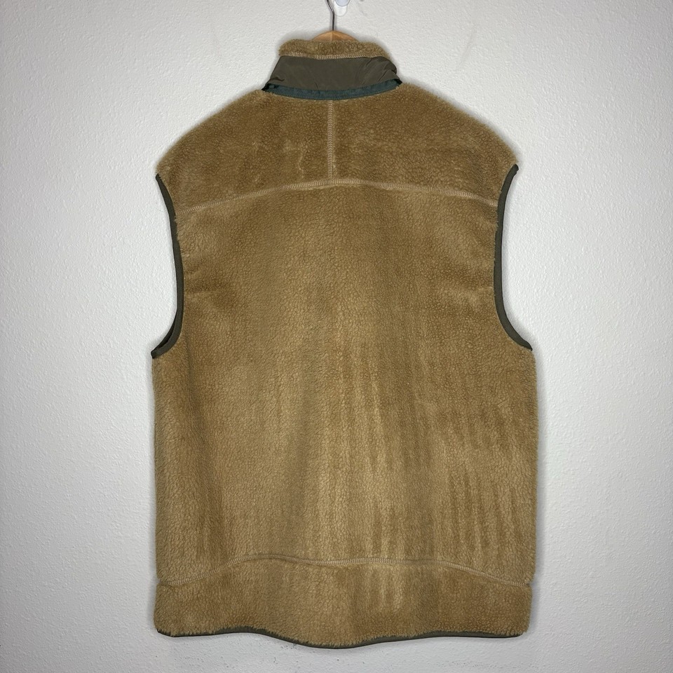 Patagonia Classic Retro-X Deep Pile Sherpa Fleece Vest Brown Men's Size ...