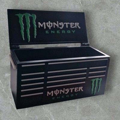 Monster Energy Mini Toolbox Desk Organiser Organizer Storage Tool Box ...