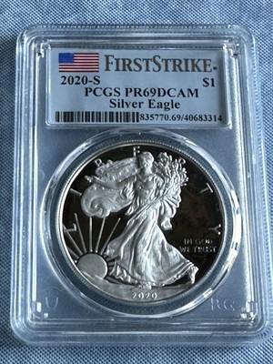 2020-S PF69 PCGS DCAM American silver eagle . | eBay