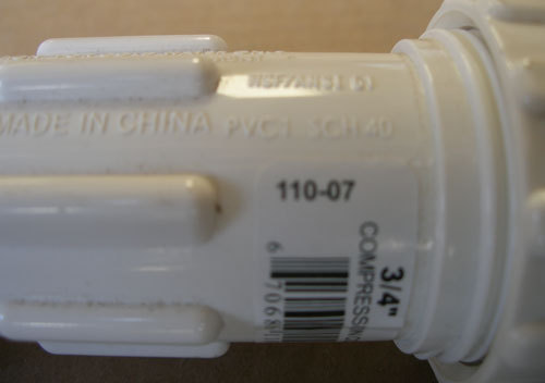 NEW Flo-Control 110-07 3/4" Compression Coupling in White - Lot of 3 | eBay