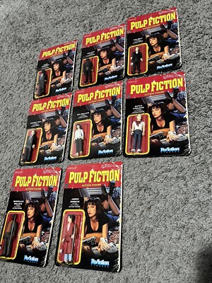 Pulp Fiction Action Figure's Complete Set Of 8 Quinton Tarantino ...