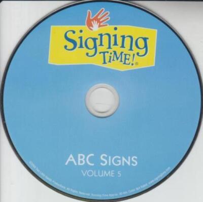 Signing Time!: ABC Signs Vol. 5 DVD VIDEO teach children learn sign ...