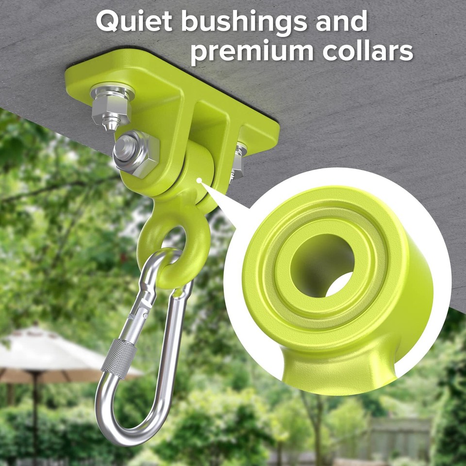 Heavy Duty Swing Hangers - 5000 lbs Capacity Swing Set Brackets Silent ...