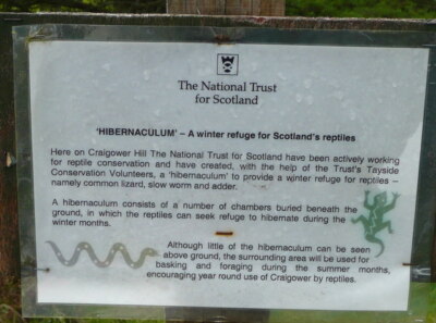 Photo 6x4 Hibernaculum sign Pitlochry Encouraging biodiversity. To see ...