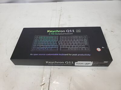 Keychron Q11 TKL Split Keyboard Ergonomic, 91 Keys 75% Layout Wired ...