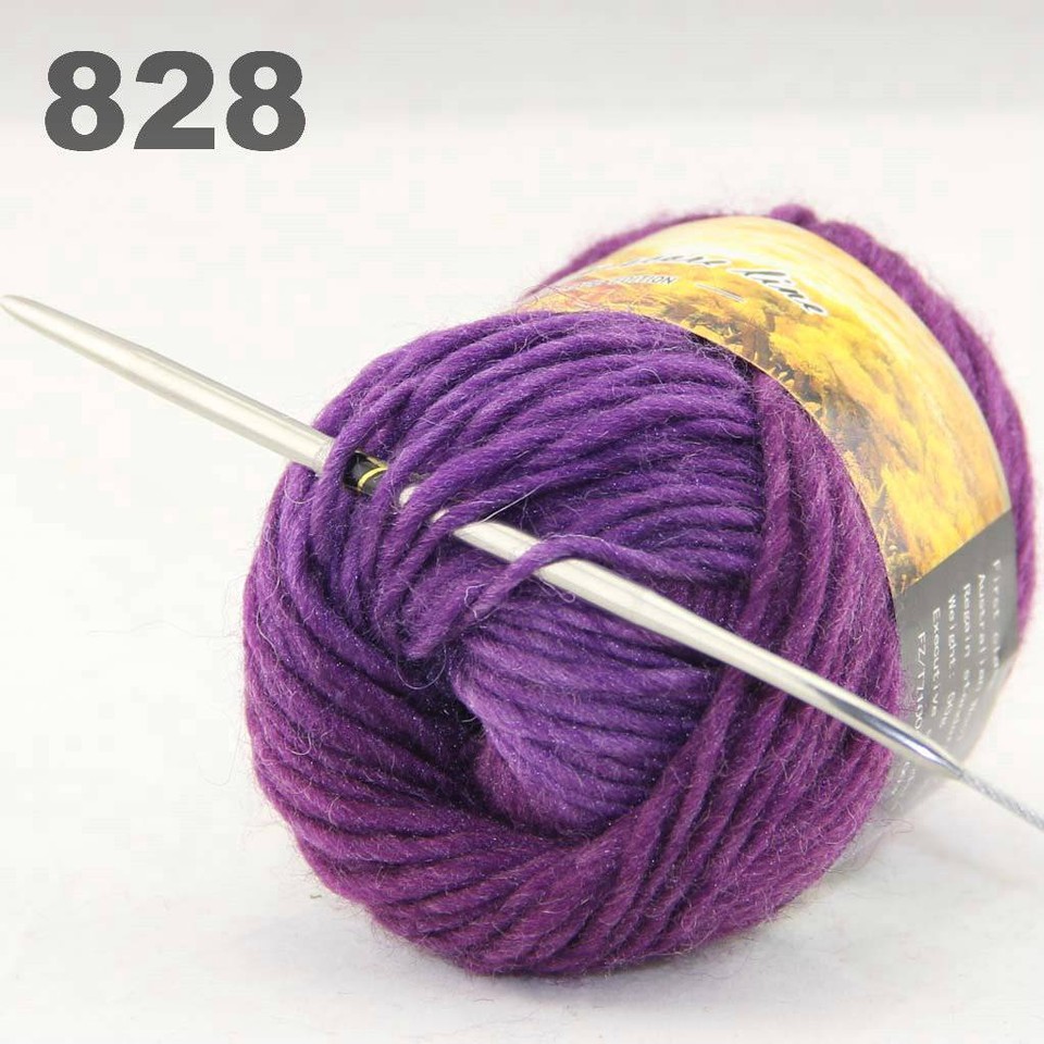 Sale LOT 6ballsx50gr NEW Chunky Hand-woven Colors Knitting Rainbow Wool ...