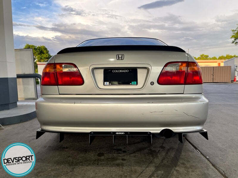 1992-2000 Honda Civic EG EK Coupe Sedan Rear Bumper Diffuser | DevSport