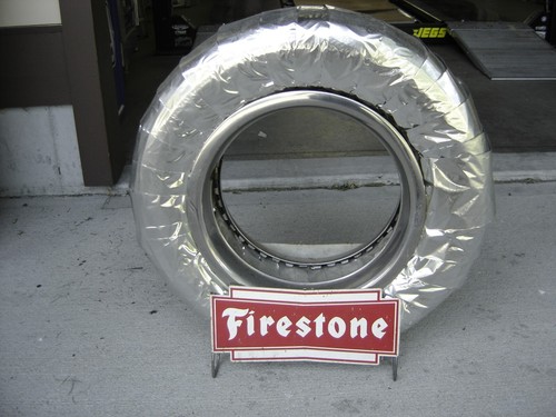 Vintage Firestone Metal Advertising Tire Rack | eBay