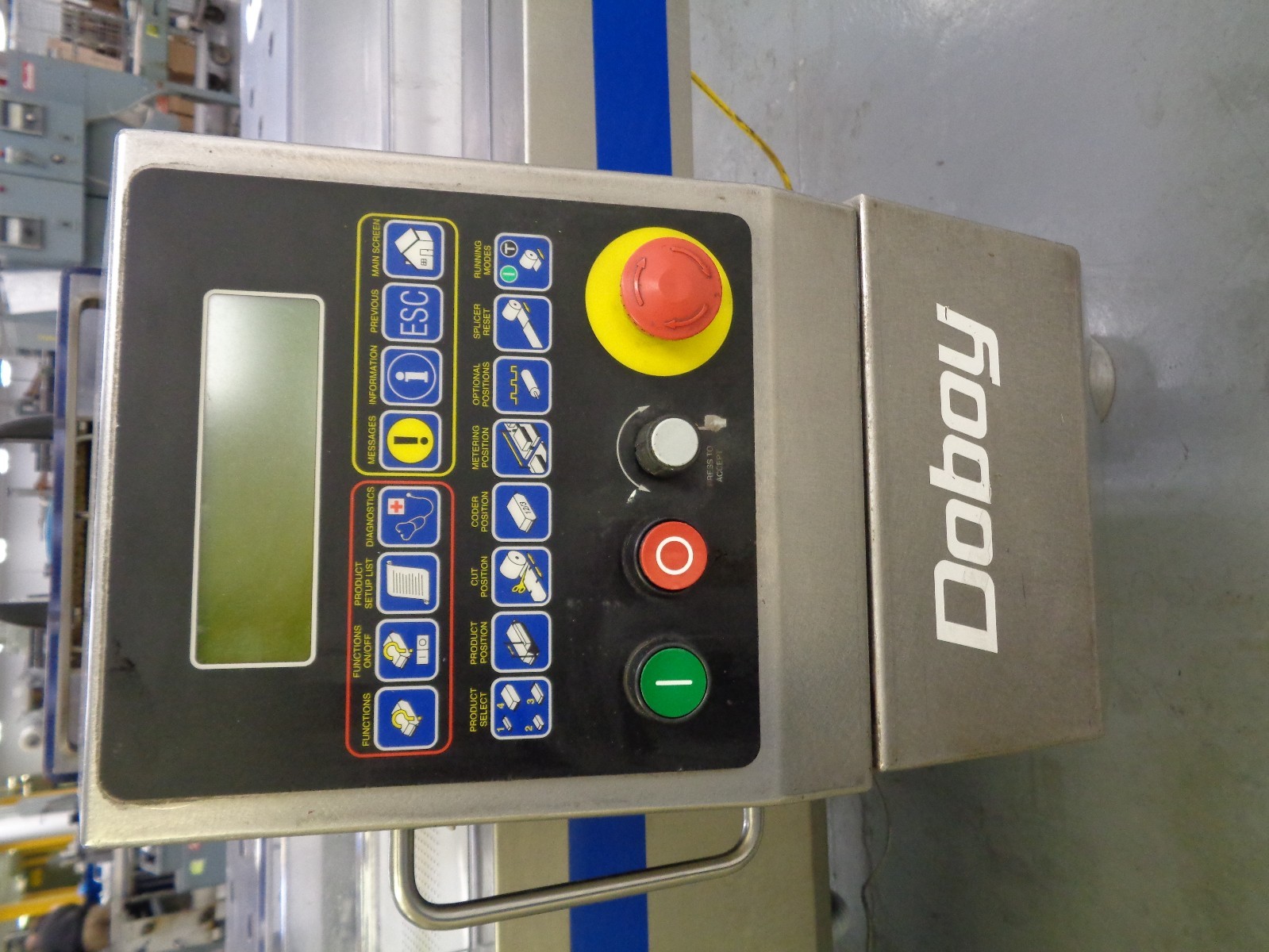 2000 YR DOBOY LINIUM 305 PACKAGING MACHINE WRAPPER W/FEED CONVEYOR 208 ...