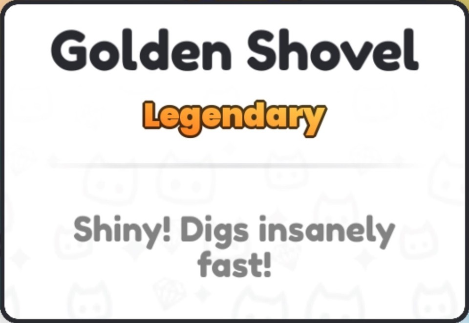 Golden Shovel Pet Sim Simulator 99 PS99 Roblox Game | eBay