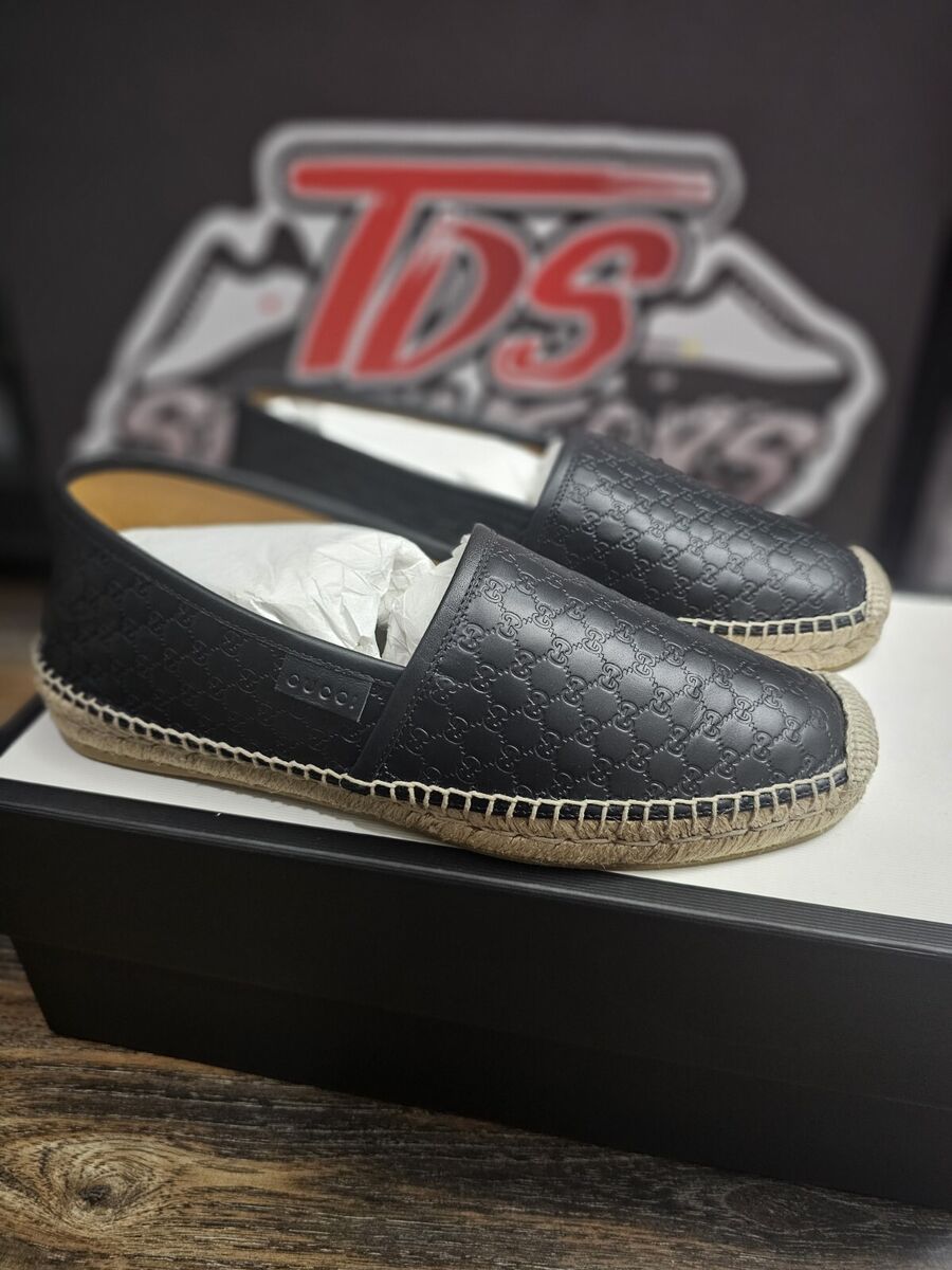 Authentic Gucci 7.5 UK / 8.5Us Espadrilles Black 567112 for Authentic Gucci 7.5 UK / 8.5Us Espadrilles Black 567112 for