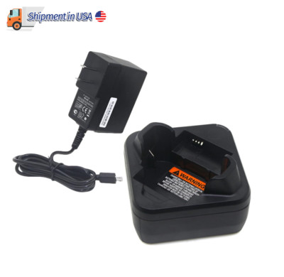NEW Black Rapid Charger Set For Motorola TLK100 SL7550 Radio PMNN4468B ...