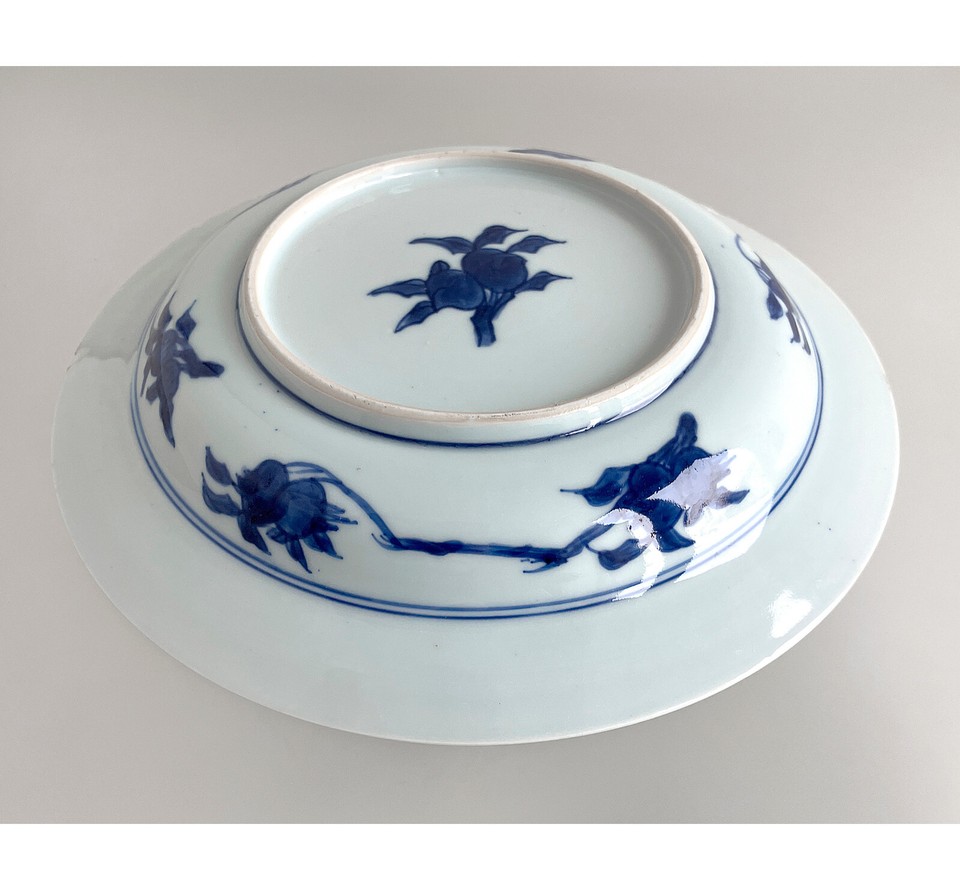 C. 1660 LATE SHUN ZHI/EARLY KANXI PORCELAIN PLATE MASTER OF ROCKS ...