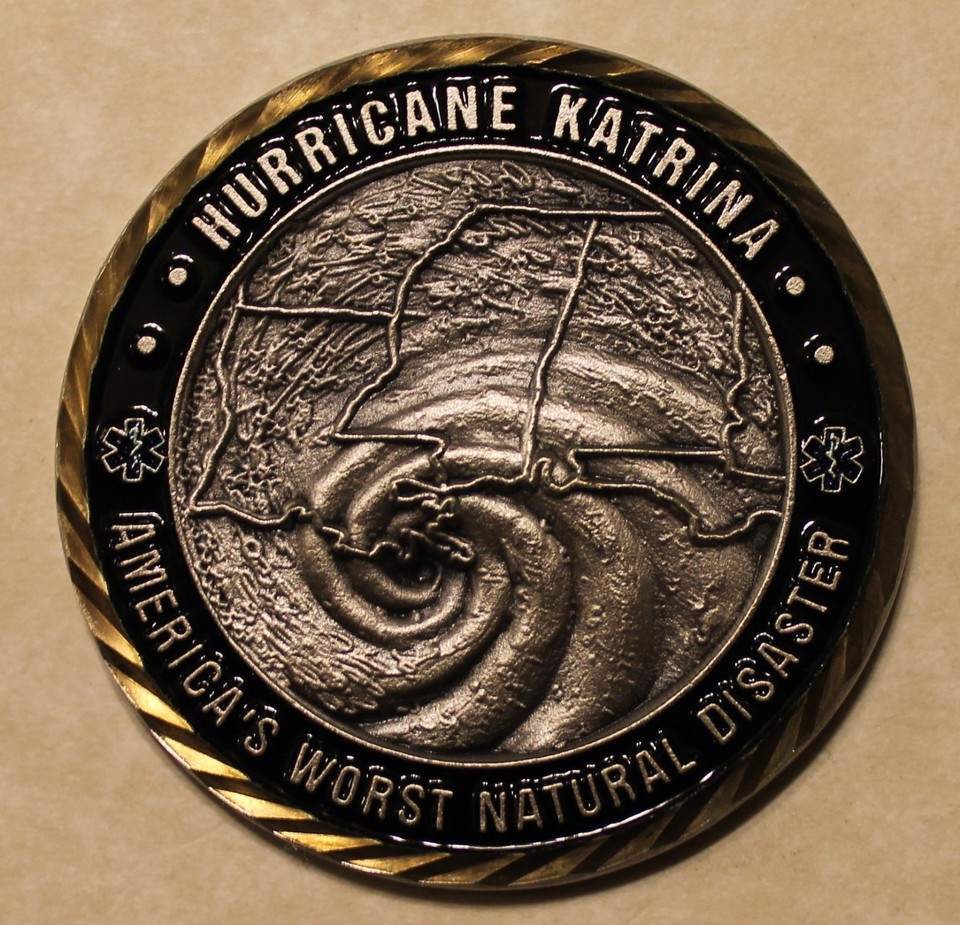 Hurricane Katrina EMS Challenge Coin / EMT Silver S | eBay
