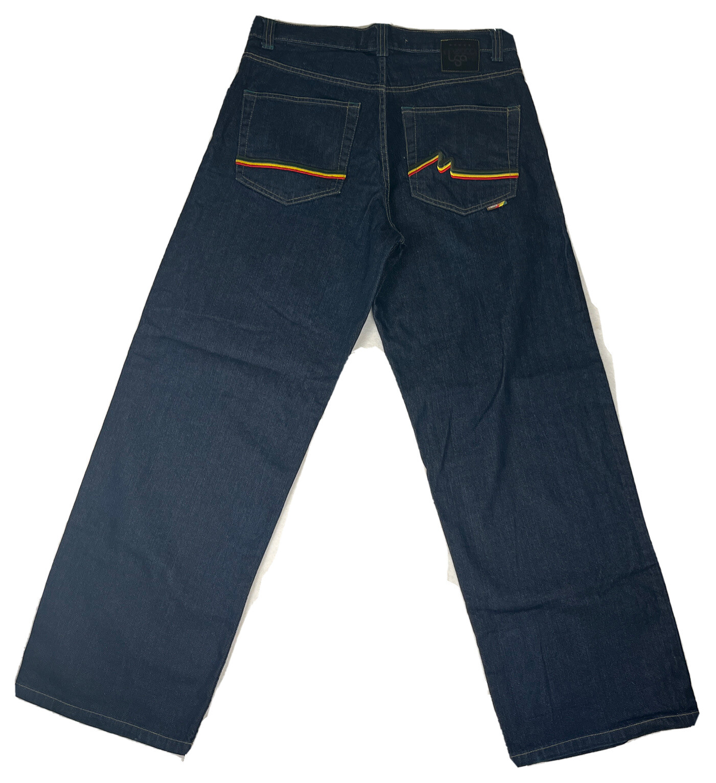 Vintage Mecca USA Dark Wash Jeans 34 32 Embroidered RN 110237 EUC | eBay UK