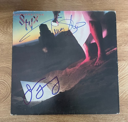 * STYX * signed album * CORNERSTONE * JAMES YOUNG & TOMMY SHAW * | eBay