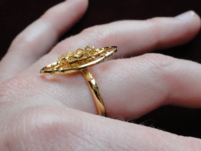 Shieldo Ring Gold Plate Adjustable 8x10mm (Pk 3) 0211.5 | eBay