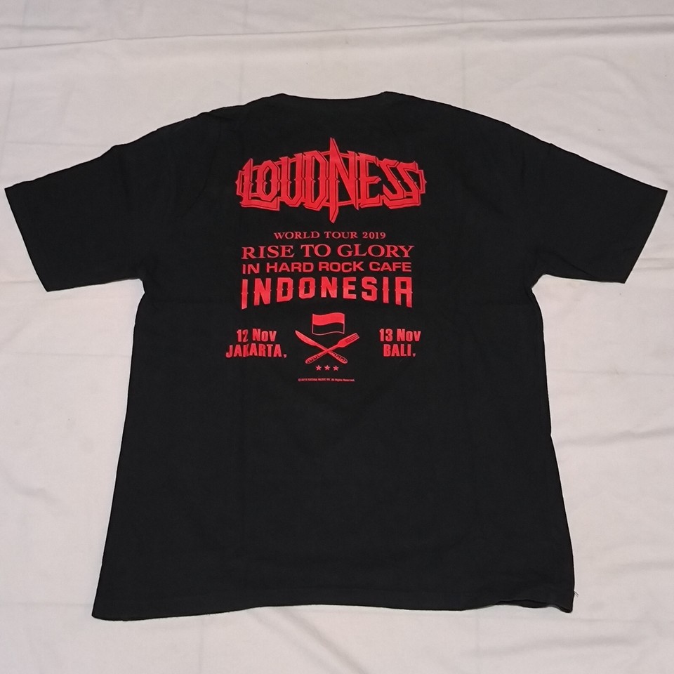 Loudness tshirt thunder in the east tour indonesia at hard rock cafe ...
