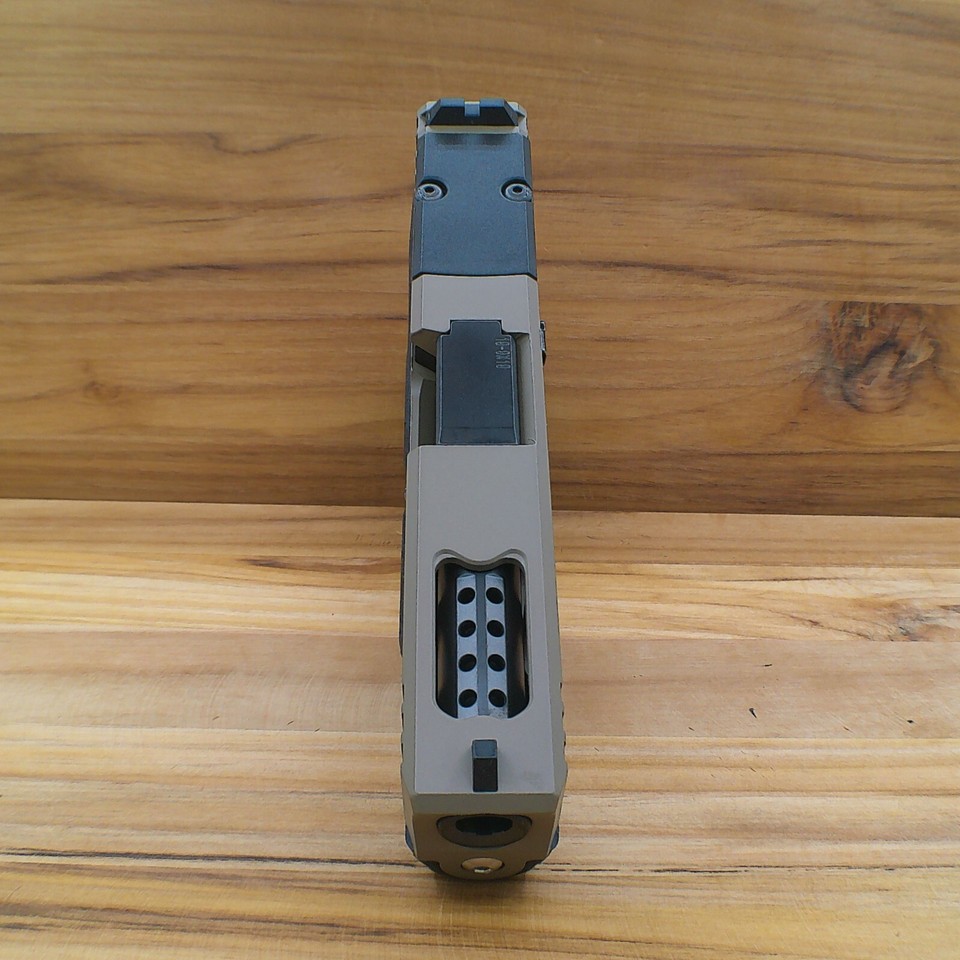 For Glock 17 Complete Slide gen3 FDE RMR Top Port Lightning PORTED ...