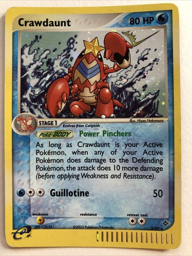 Pokemon Tcg 2003 Crawdaunt 3/97 Holo Rare EX Dragon | eBay