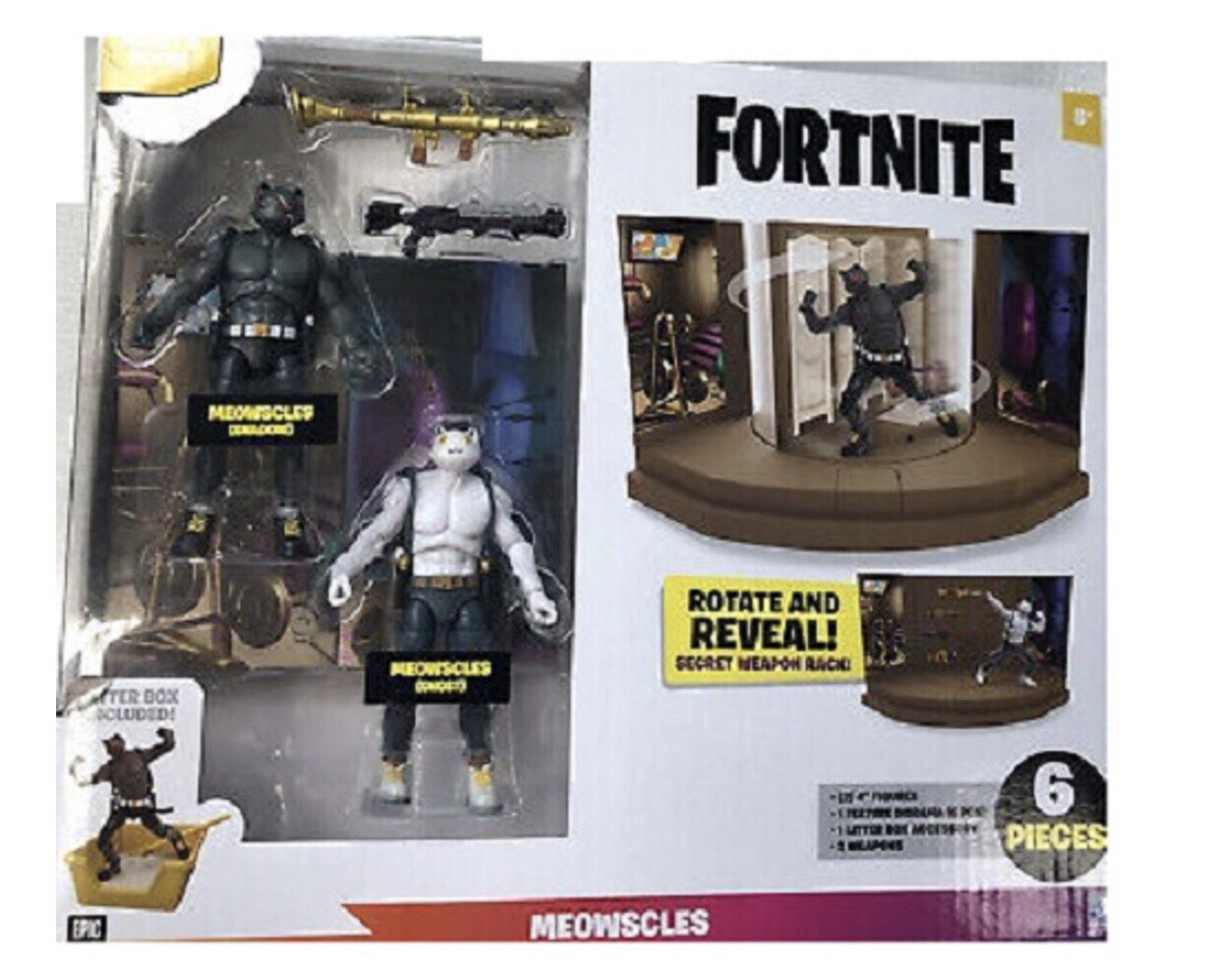 FORTNITE Agent's Room Meowscles Ghost & Shadow Figures 6 Pc Playset See ...