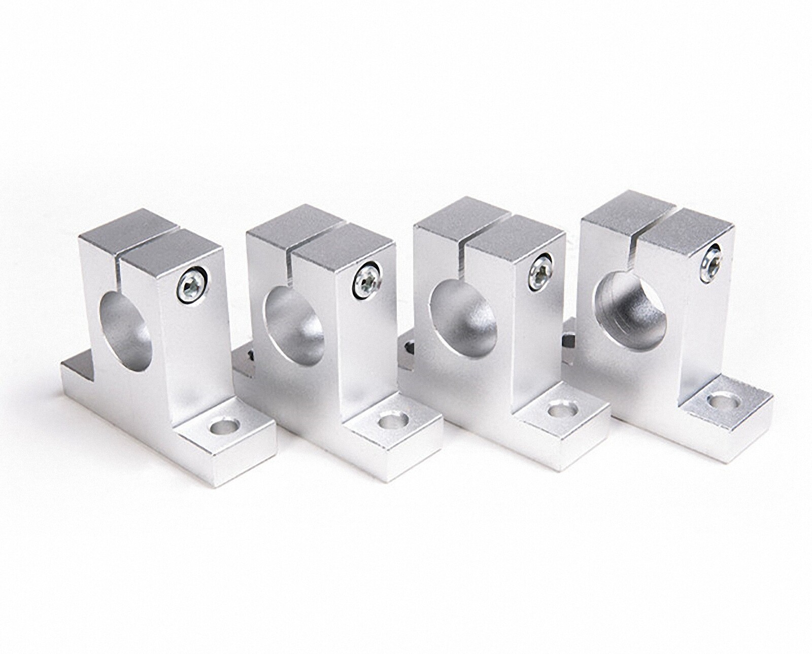 4Pcs SK25 25mm Aluminum Linear Rail Shaft Guide Support Bearing CNC ...