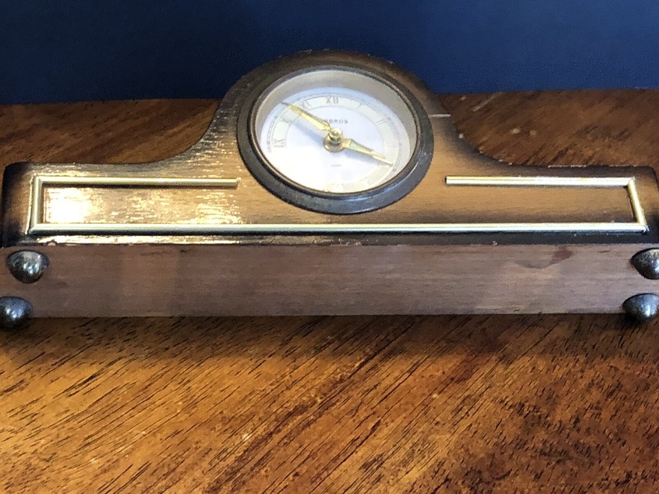 Vtg RARE Orbros Mantel Clock Working Alarm Wind Up Made in Germany 8 ...