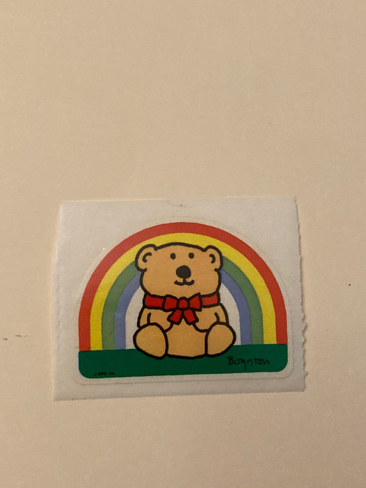 Vintage 1980s Rare Boynton Rainbow Bear Sticker | eBay