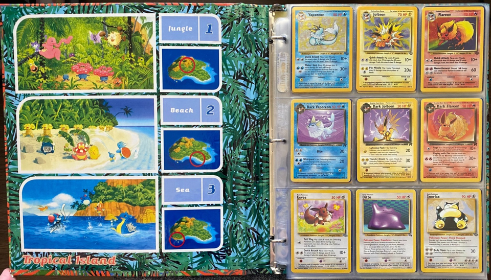 Pokemon TCG Southern Islands binder filled with cards old and new | eBay