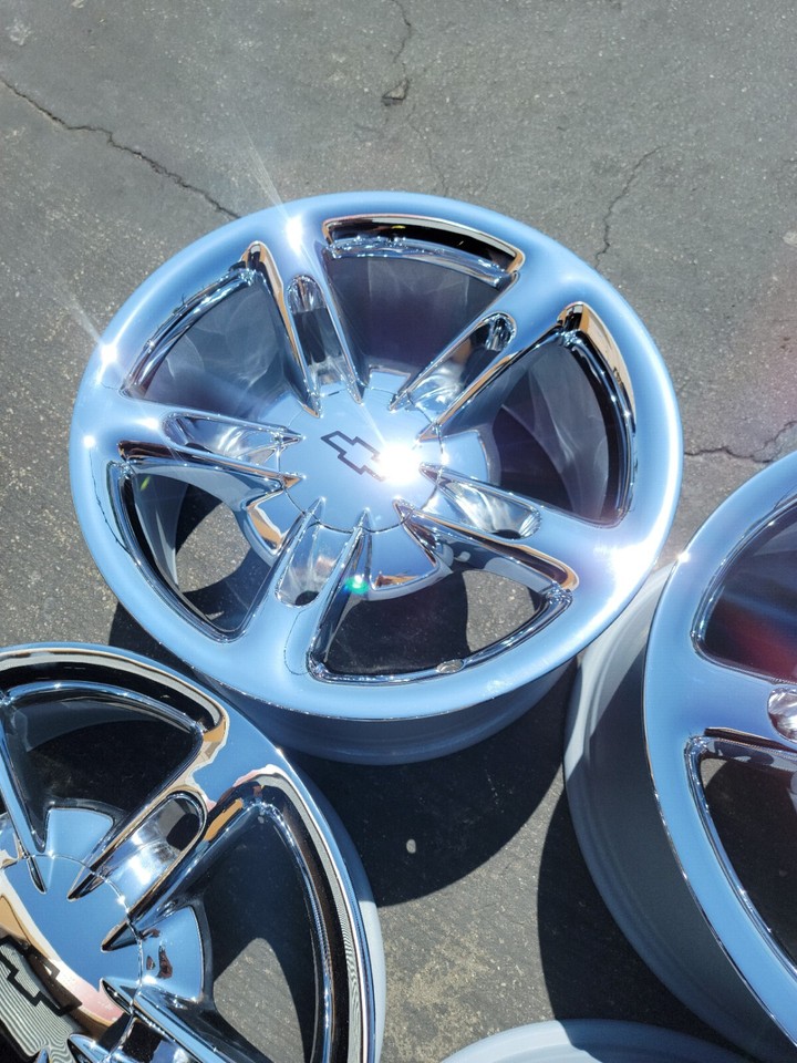 4 CHROME 19" 20" CHEVROLET SSR OEM FACTORY WHEELS RIMS TRAILBLAZER 5166 ...