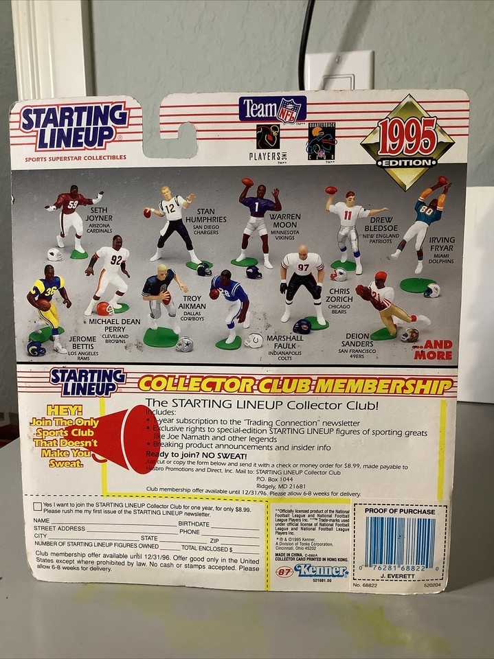 Jim Everett - LA St Louis Rams 1989 Kenner Starting Lineup NFL Figure ...