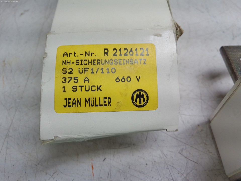 New in Box Jean Muller S2UF1/110 375A 660V HLS 2 Fuse - VDE0636/23 ...