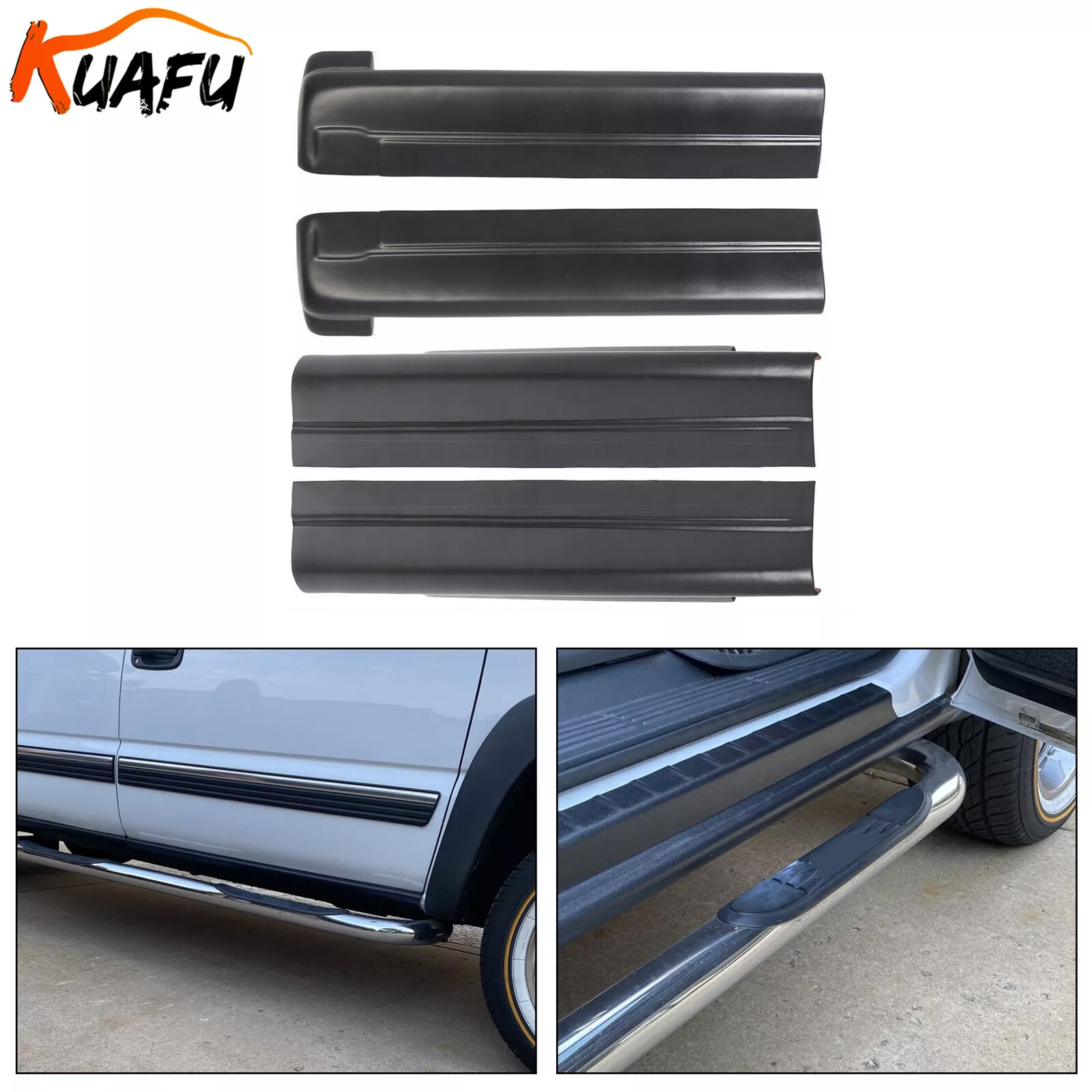 KUAFU Rocker Panels Trim For 99-06 Chevy Silverado GMC Sierra 1500 ...