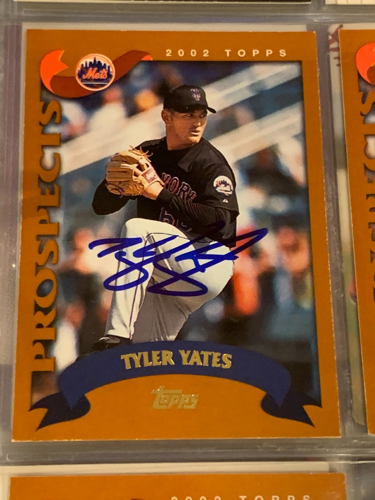 TYLER YATES AUTOGRAPHED SIGNED 2002 TOPPS CARD NEW YORK METS COA | eBay